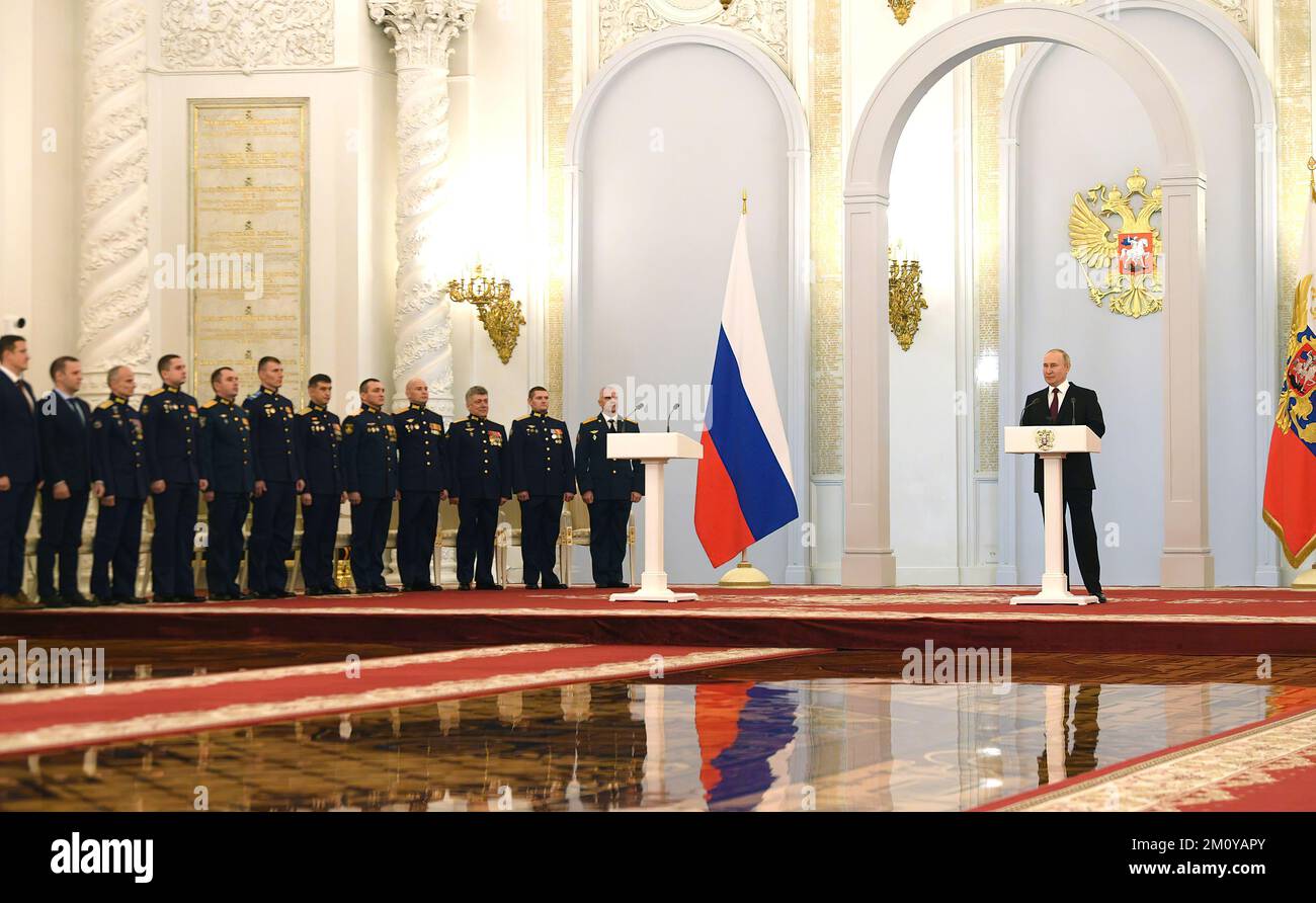 Russian President Vladimir Putin At The Ceremony To Present Gold Star