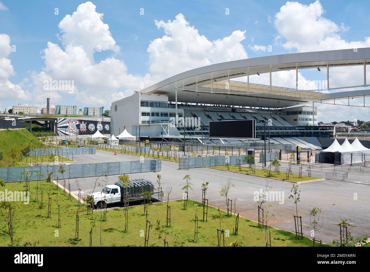Arena Corinthians in Itaquera. The Arena is new stadium of Sport Club ...
