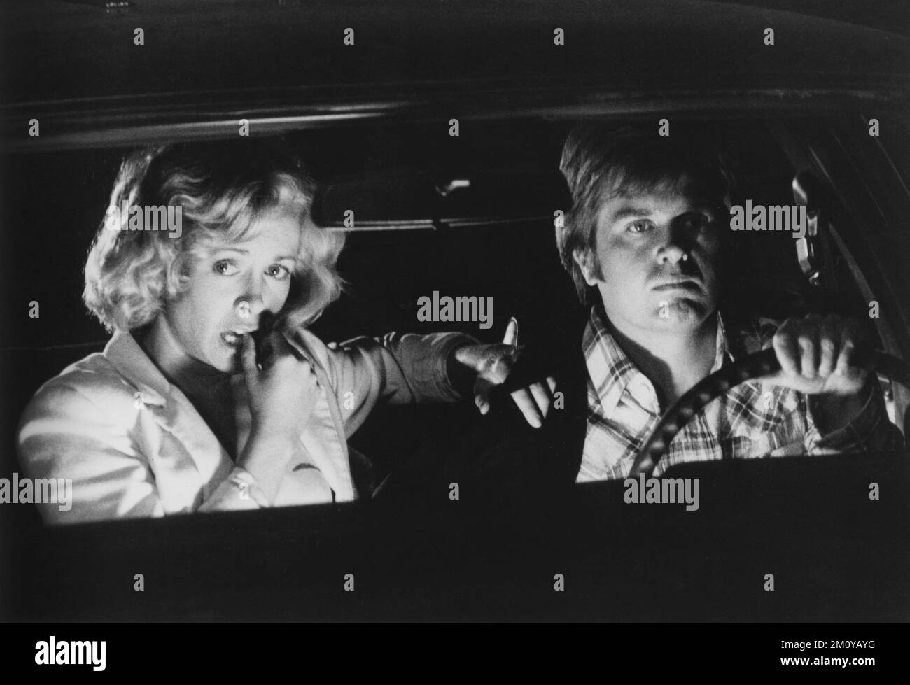 Catherine Hicks, Paul Le Mat, on-set of the Film, "Death Valley ...