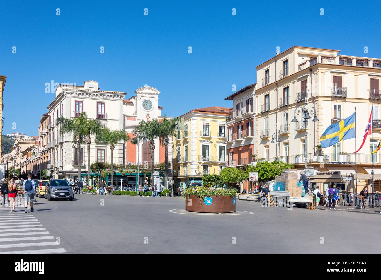 Piazza Tasso, Sorrento (Surriento), Campania Region, Italy Stock Photo ...
