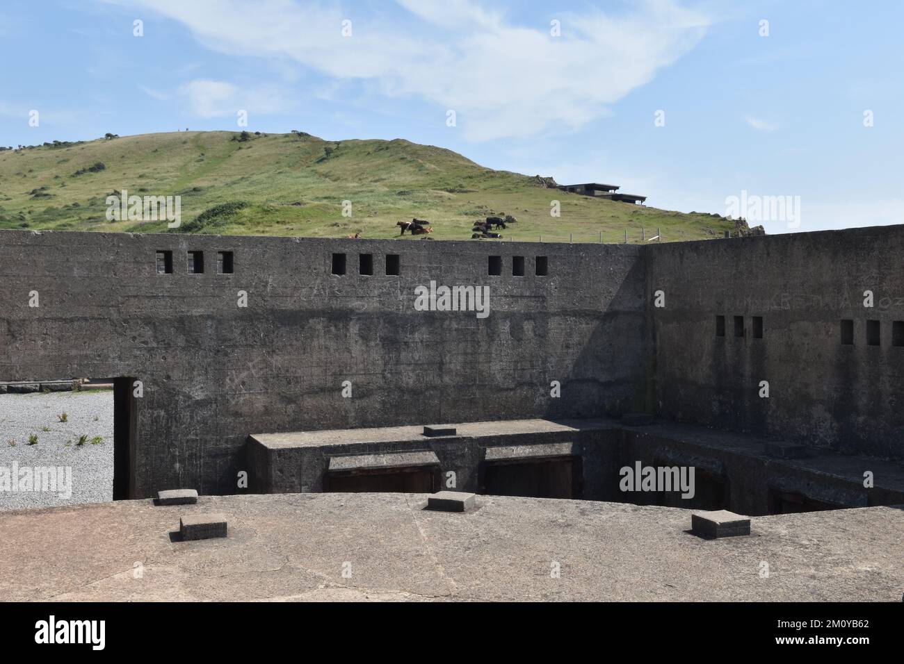 Palmerston Fort, Brean Down, Somerset, England, UK Stock Photo - Alamy