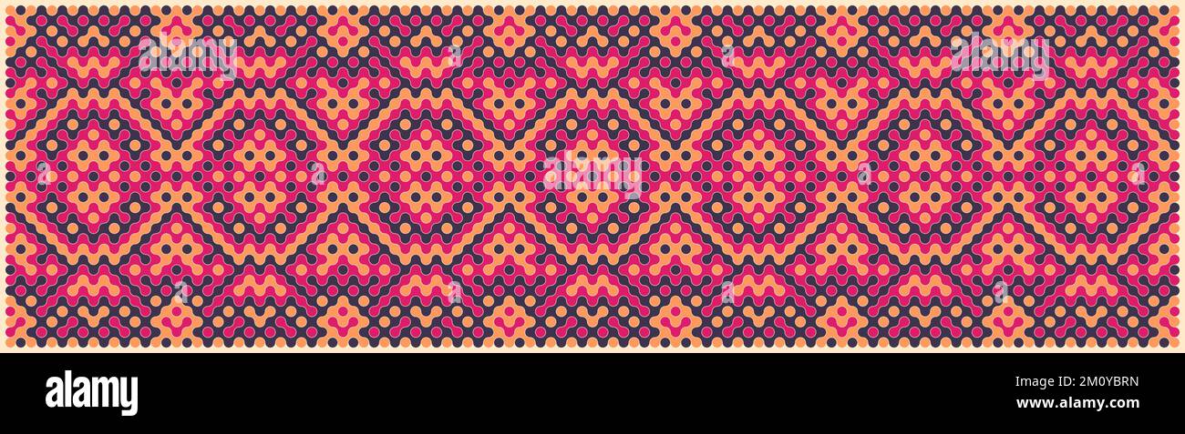 Random color rounded truchet tiling illustration Stock Vector Image ...