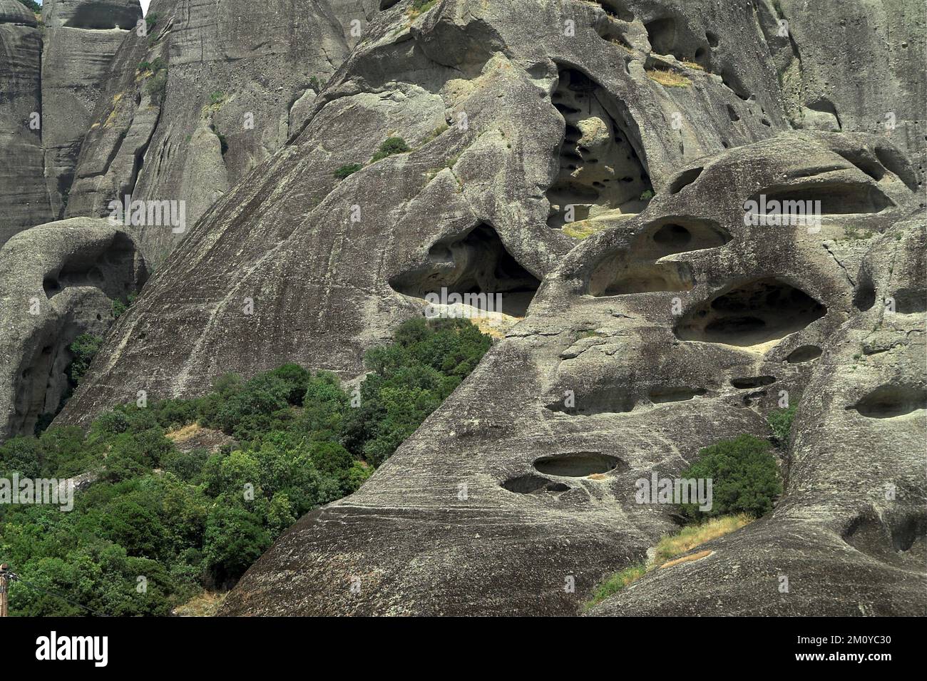 Meteory, Μετέωρα, Meteora, Grecja, Greece, Griechenland; massif of ...