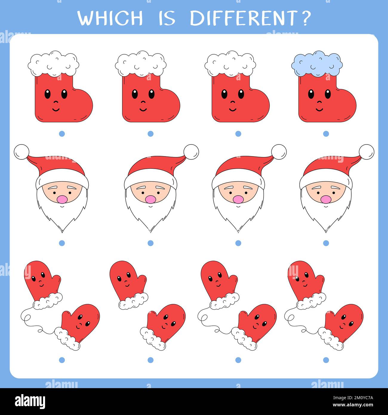 Simple logic game for kids. Find the odd one in the group Stock Photo ...