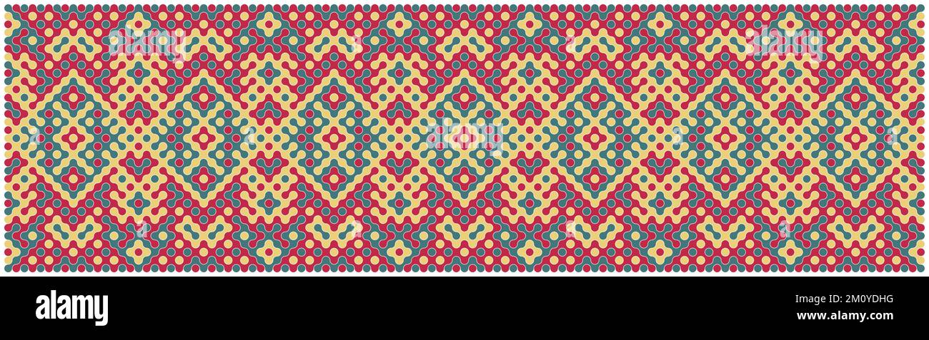 Random color rounded truchet tiling illustration Stock Vector Image ...