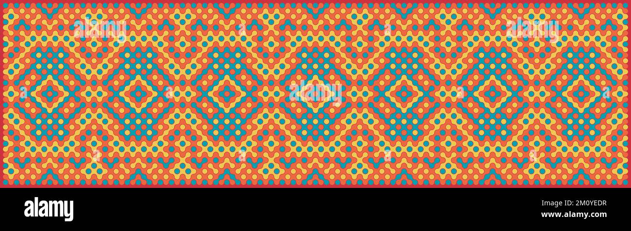 Random color rounded truchet tiling illustration Stock Vector Image ...