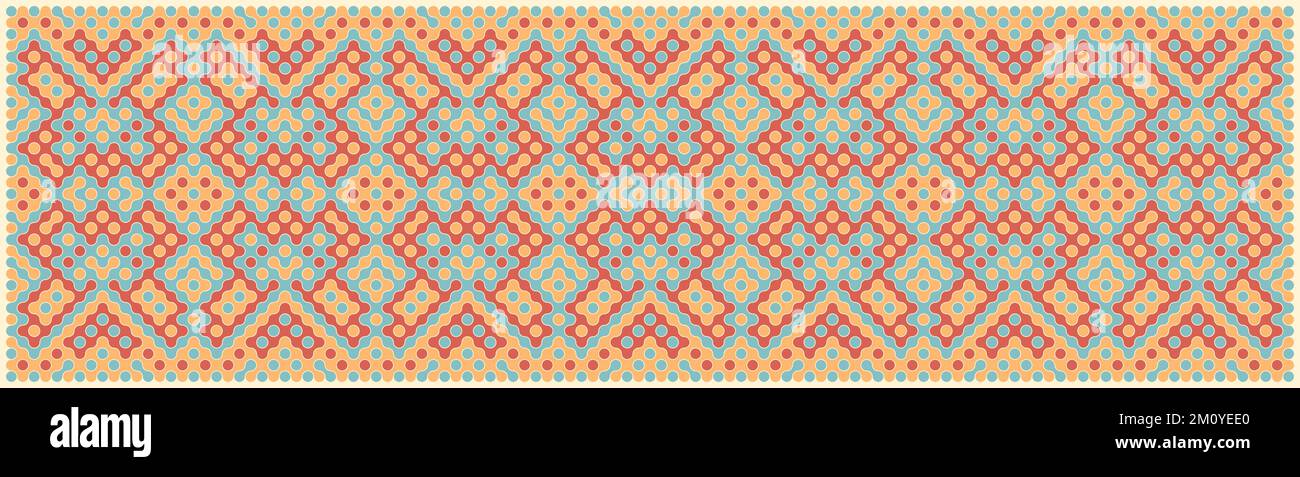 Random color rounded truchet tiling illustration Stock Vector Image ...