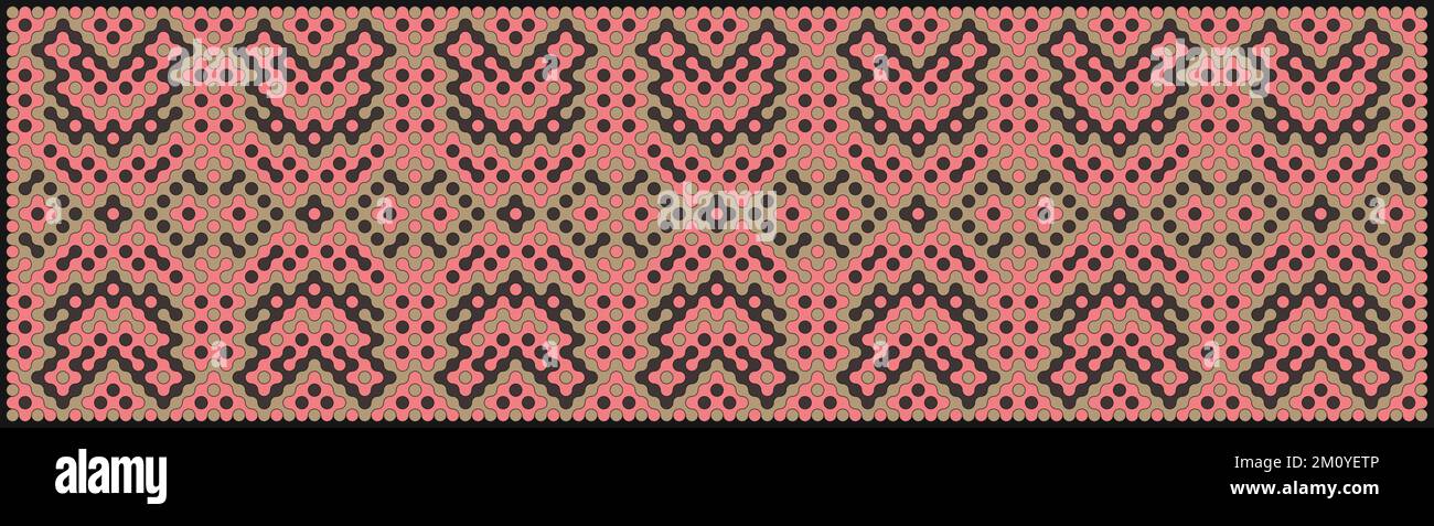 Random color rounded truchet tiling illustration Stock Vector Image ...