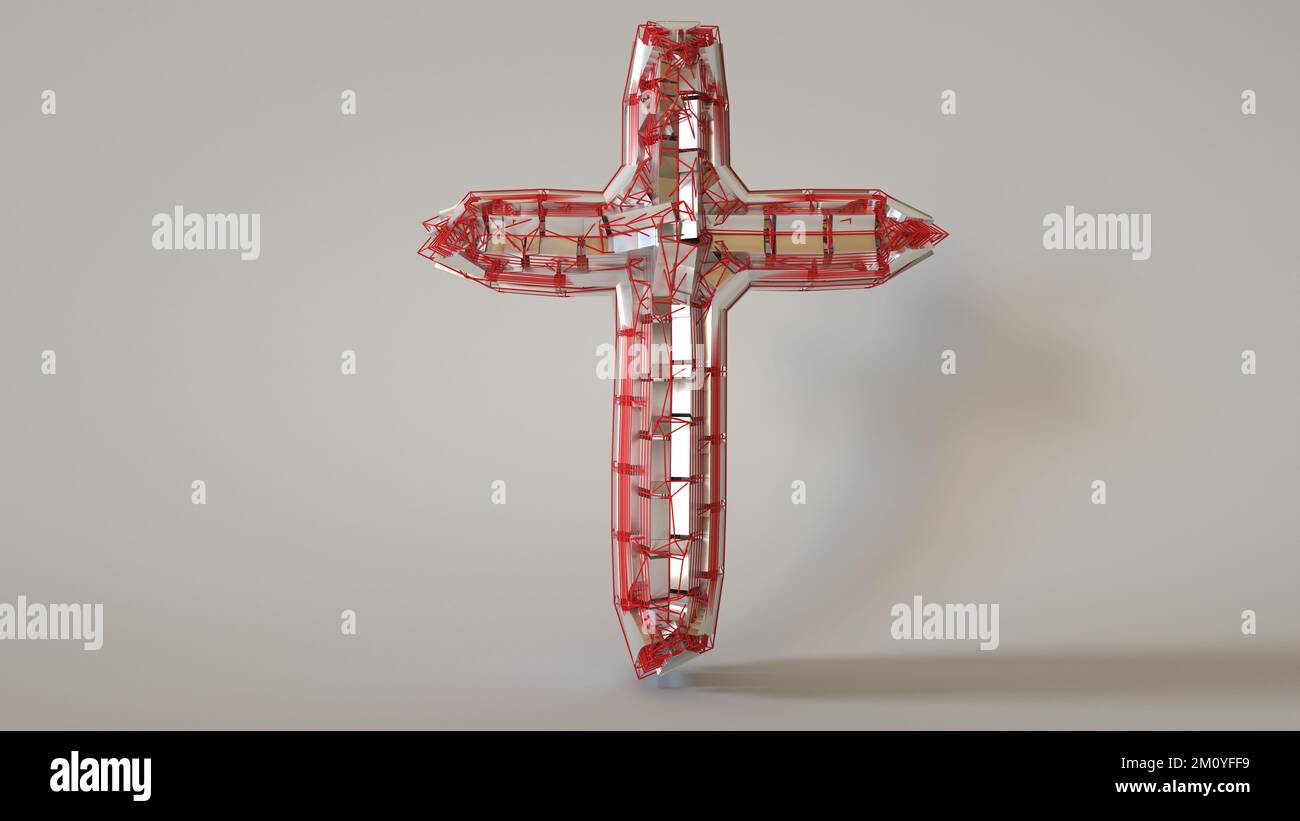 A 3D Illustration of the Christian cross. Artists, Designers, Pattern ...