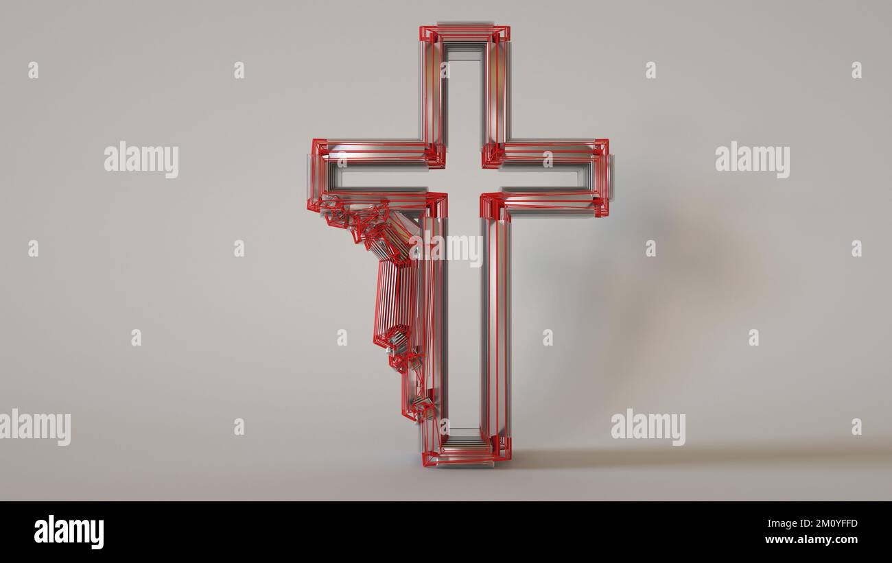 A 3D Illustration of the Christian cross. Artists, Designers, Pattern ...