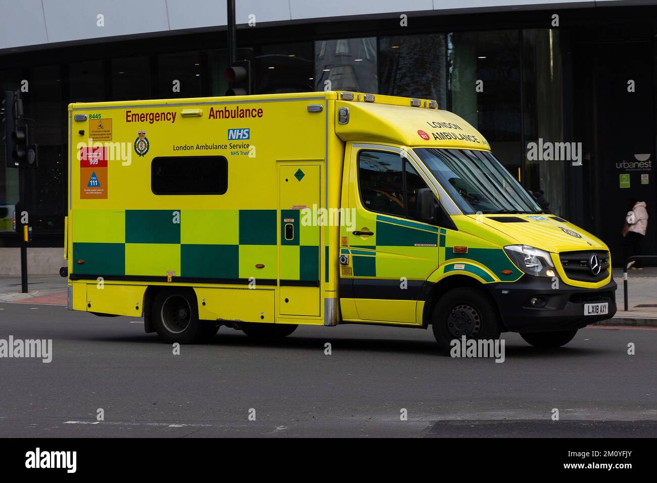 London, UK. 07th Dec, 2022. An ambulance belonging to the London ...
