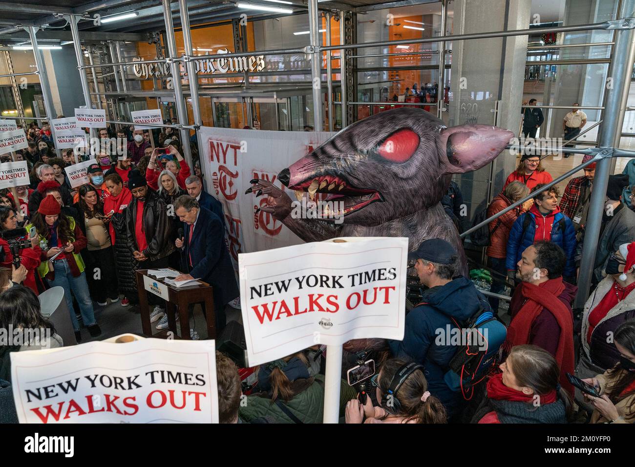 New York, United States. 08th Dec, 2022. CWA President Christopher M ...