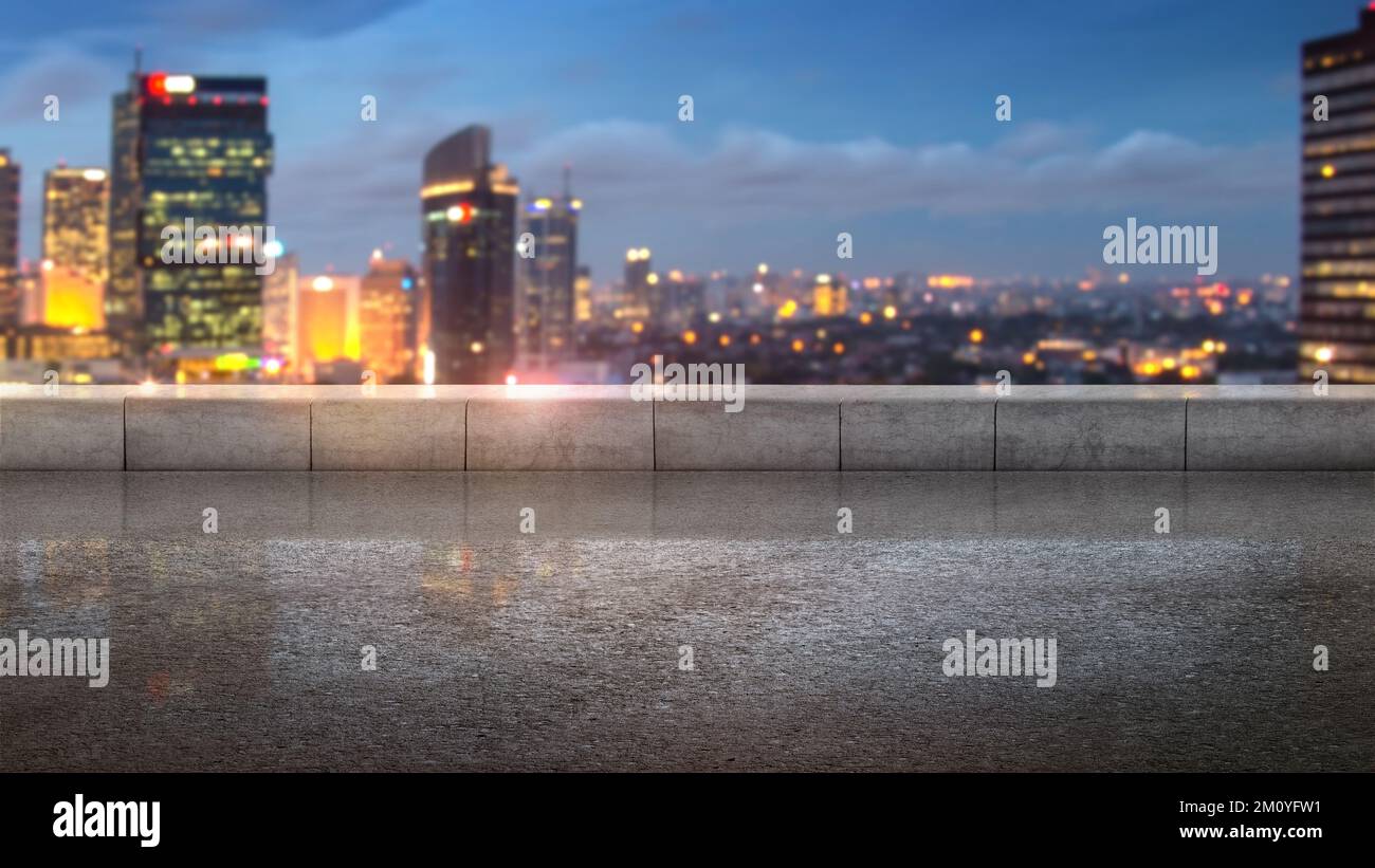 Skyscrapers and modern buildings with the night scene background Stock ...