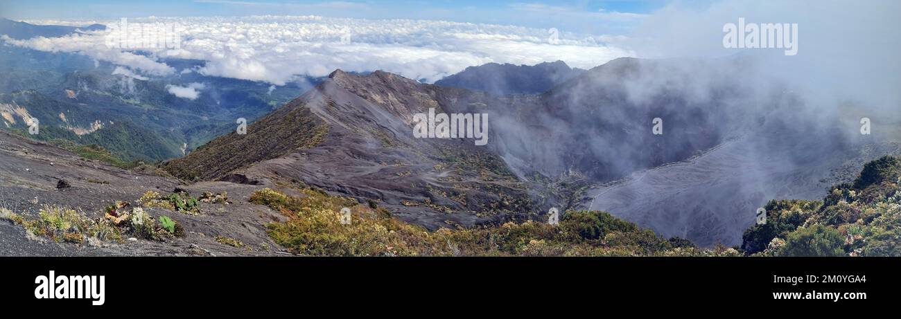 Irazu Volcano Crater in Cartago, Costa Rica Stock Photo - Alamy