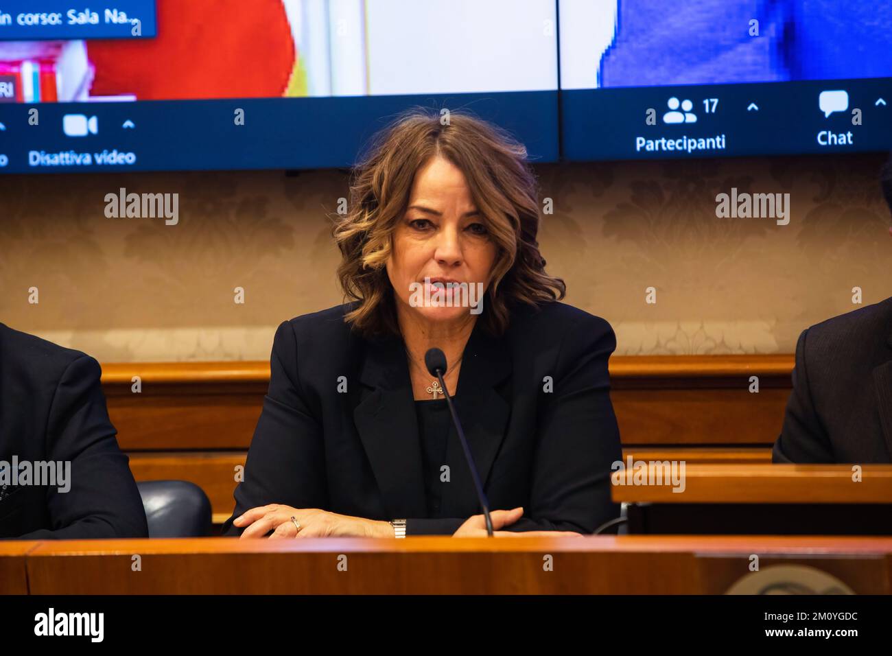 Elisabetta Gardini, a Member of the Italian Chamber of Deputies, during ...