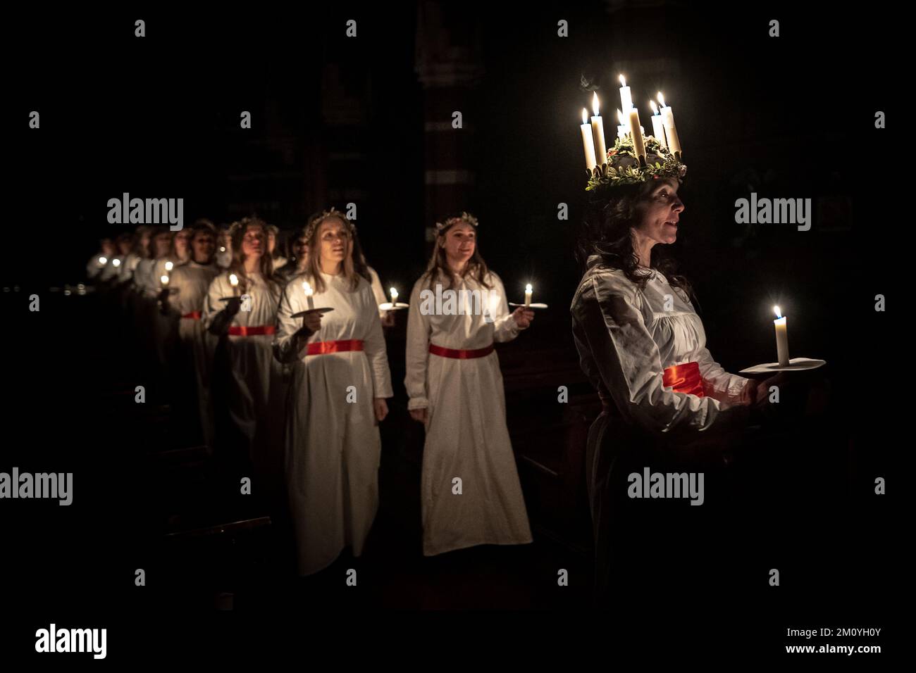 London, UK. 8th December, 2022. Sankta Lucia celebrations at St Michael ...