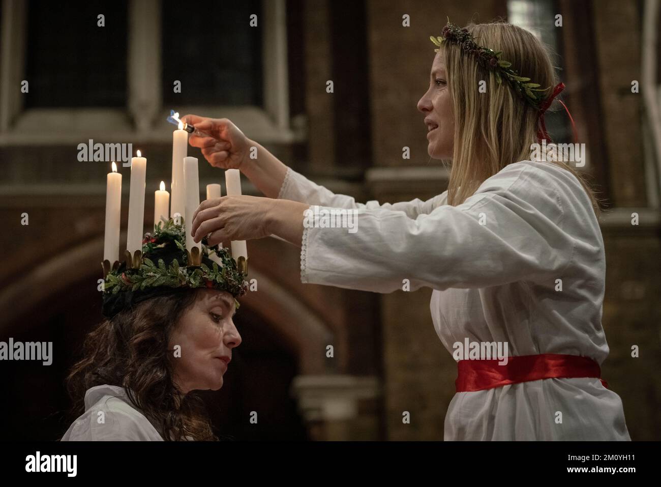 London, UK. 8th December, 2022. Sankta Lucia celebrations at St Michael ...