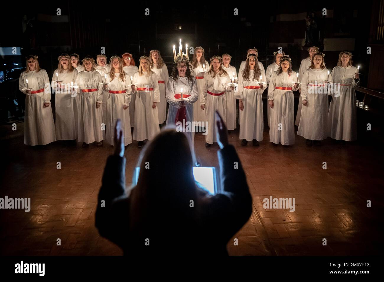 London, UK. 8th December, 2022. Sankta Lucia celebrations at St Michael ...