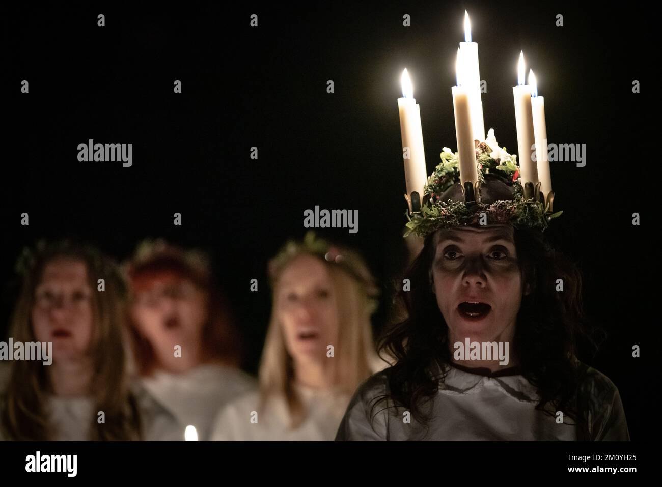 London, UK. 8th December, 2022. Sankta Lucia celebrations at St Michael ...