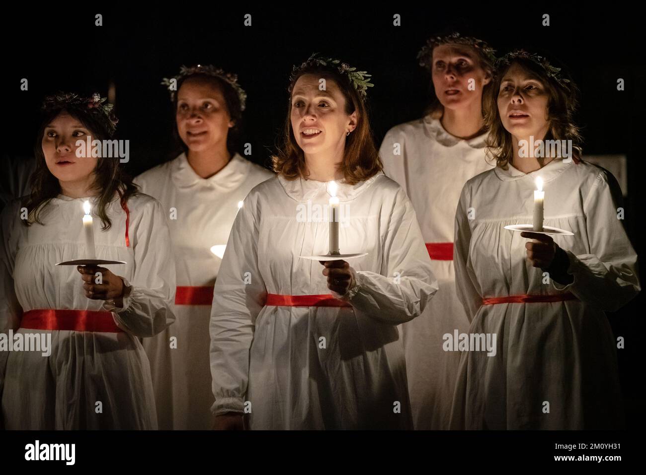 London, UK. 8th December, 2022. Sankta Lucia celebrations at St Michael ...