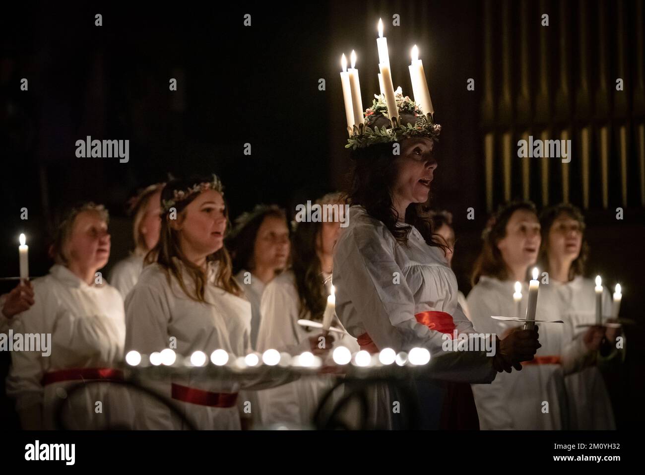 London, UK. 8th December, 2022. Sankta Lucia celebrations at St Michael ...