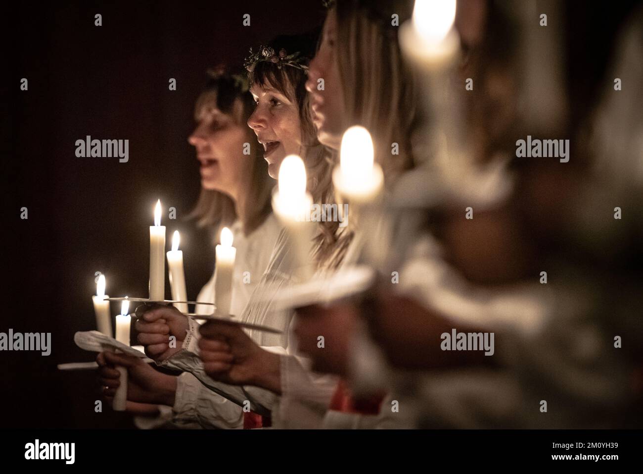 London, UK. 8th December, 2022. Sankta Lucia celebrations at St Michael ...