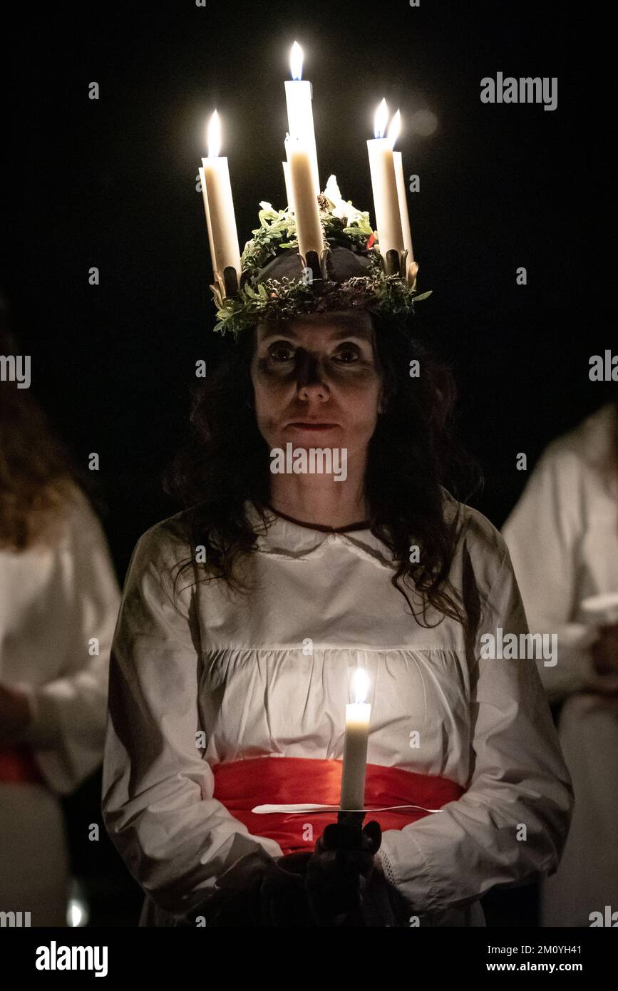 London, UK. 8th December, 2022. Sankta Lucia celebrations at St Michael ...