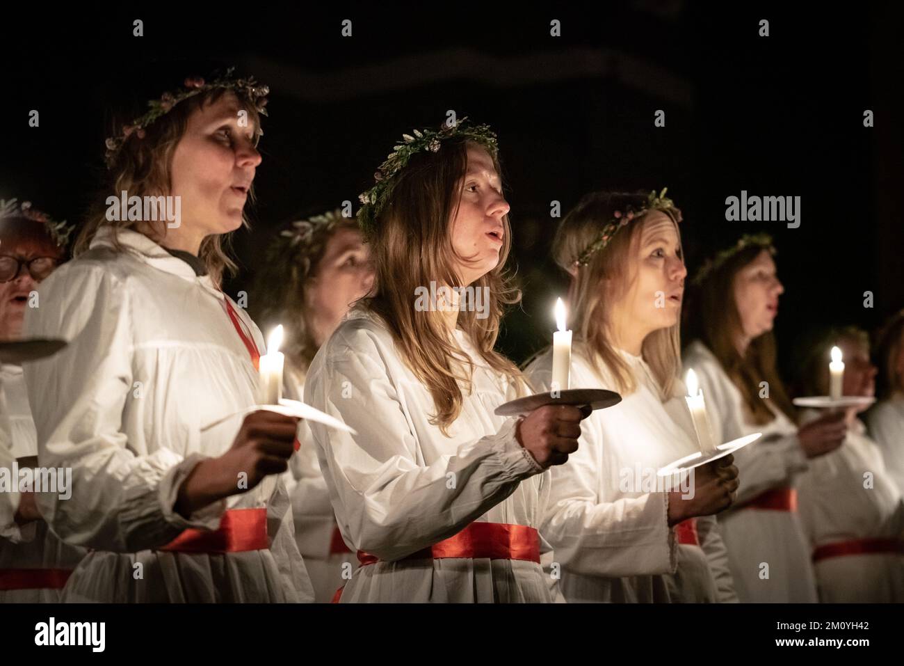 London, UK. 8th December, 2022. Sankta Lucia celebrations at St Michael ...
