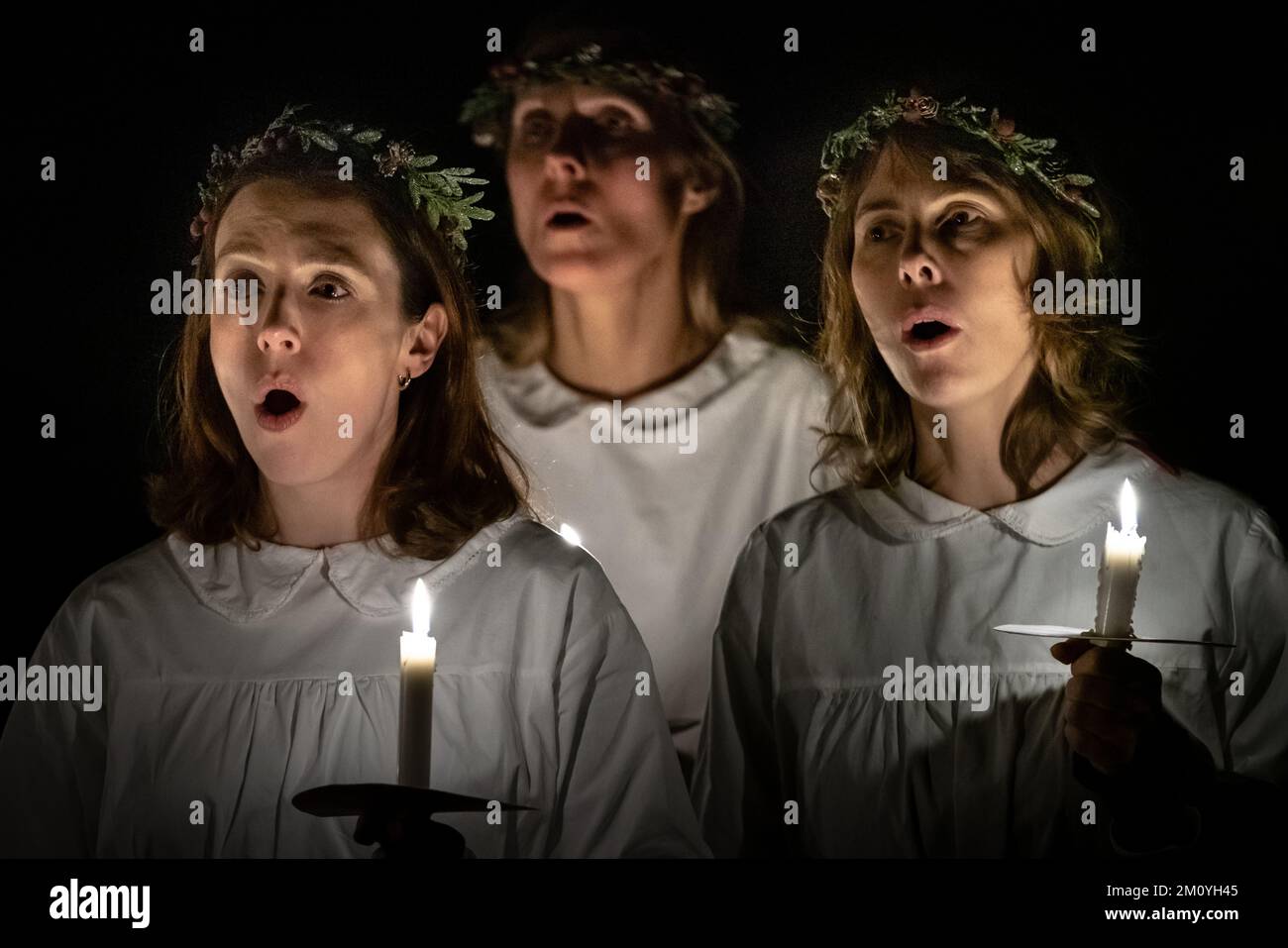 London, UK. 8th December, 2022. Sankta Lucia celebrations at St Michael ...