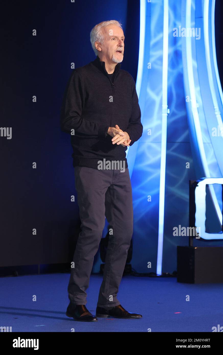 09th Dec, 2022. Publicity event for 'Avatar: The Way of Water' James ...