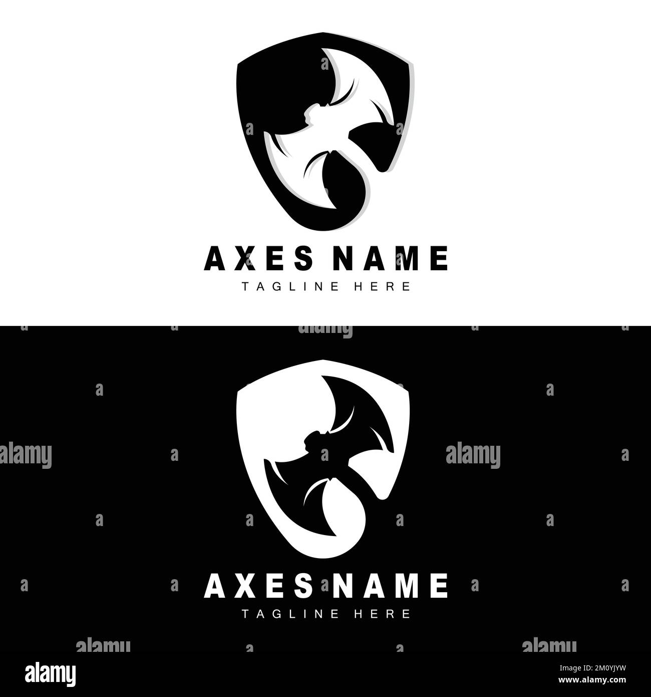 Ax Logo Design, War Tool Illustration and Woodcutter Vector Stock ...