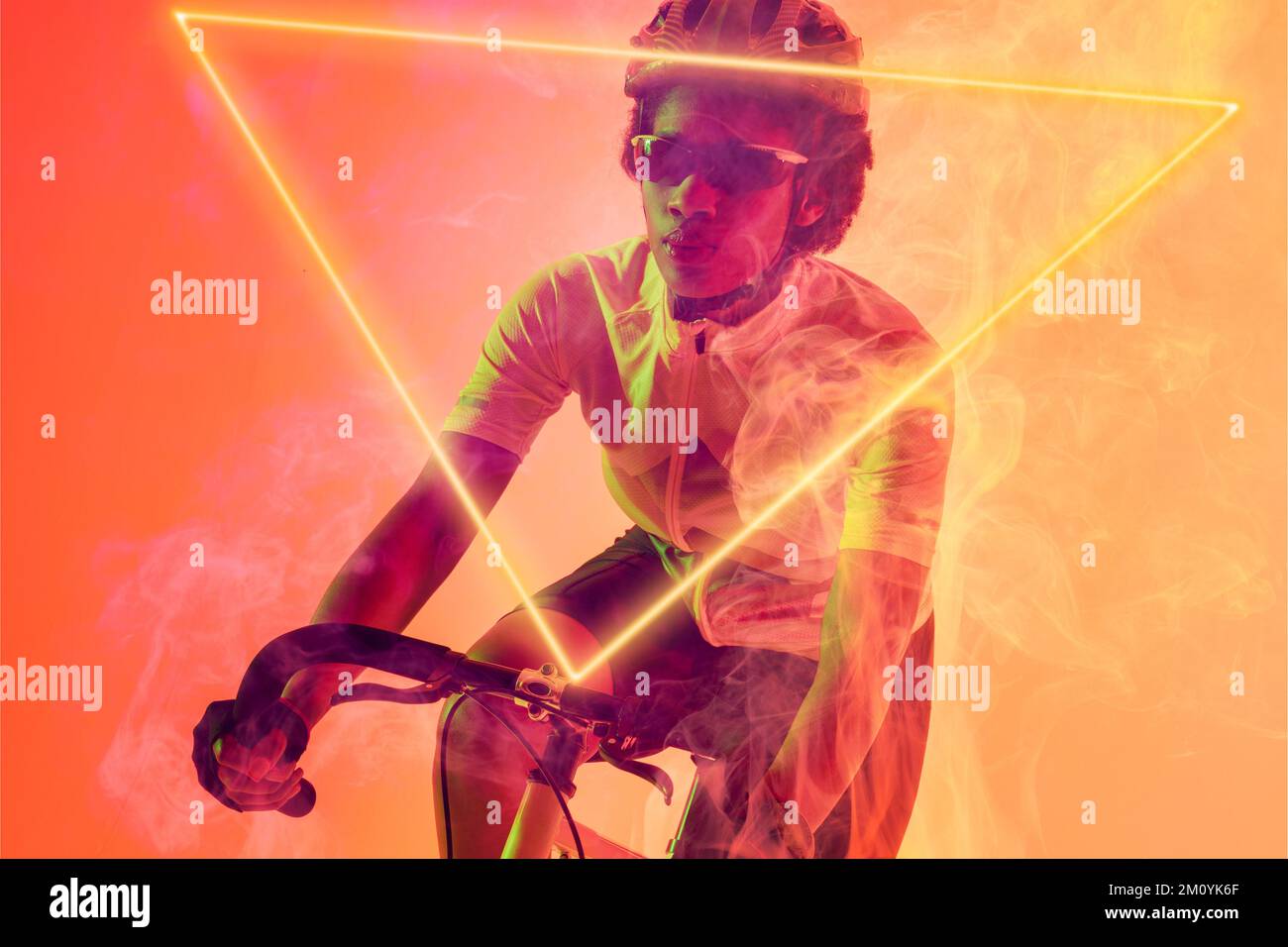 African american cyclist hi-res stock photography and images - Alamy