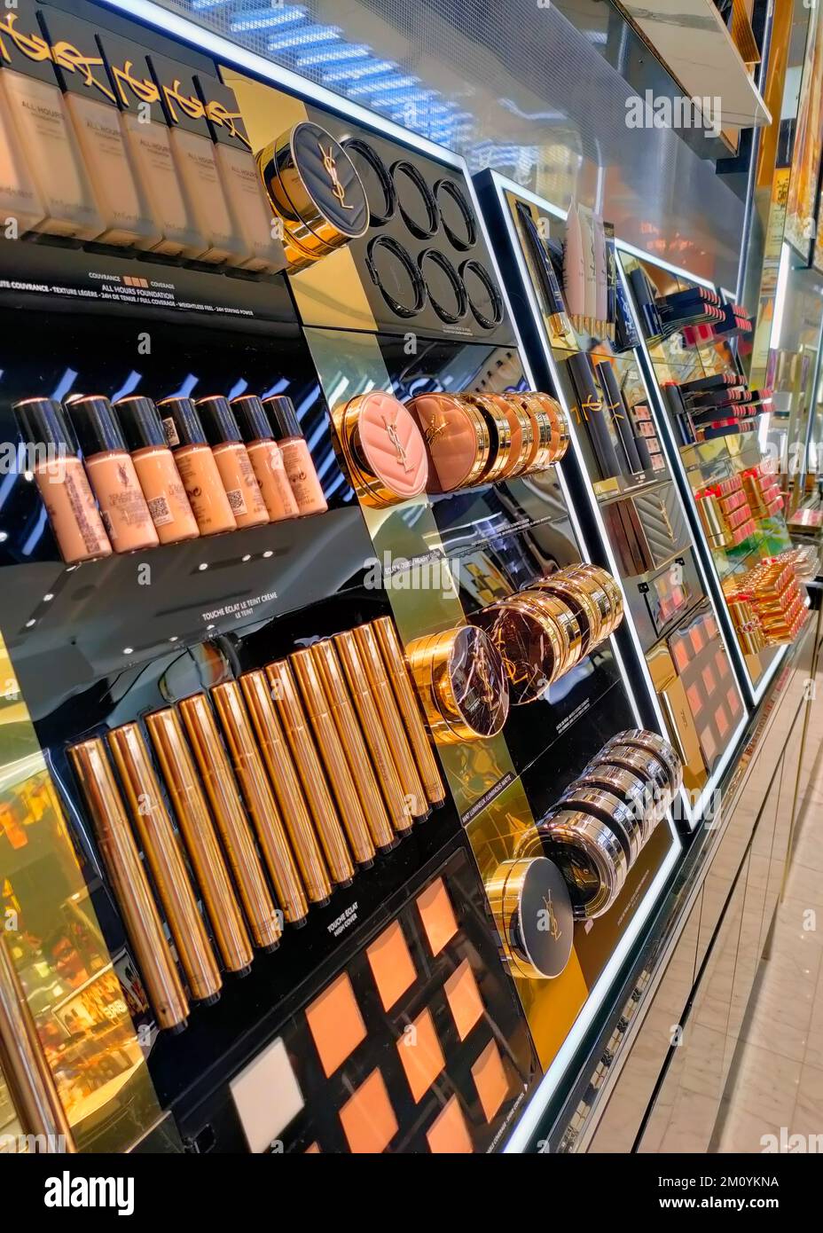 Jakarta, Indonesia-Nov 24, 2022: cosmetic display in a cosmetic shop ...