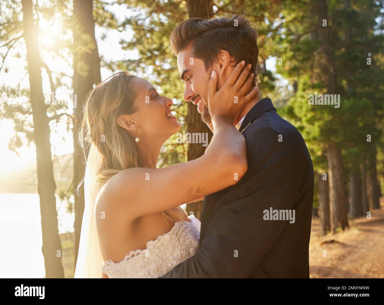 Our love can withstand anything. an affectionate bride and groom ...