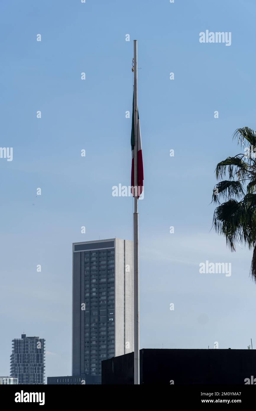 Large Mexico flag waving in the wind Stock Photo - Alamy