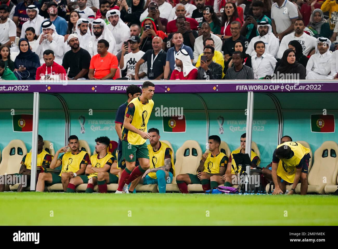 LUSAIL, QATAR - DECEMBER 6: Player of Portugal Cristiano Ronaldo walks ...