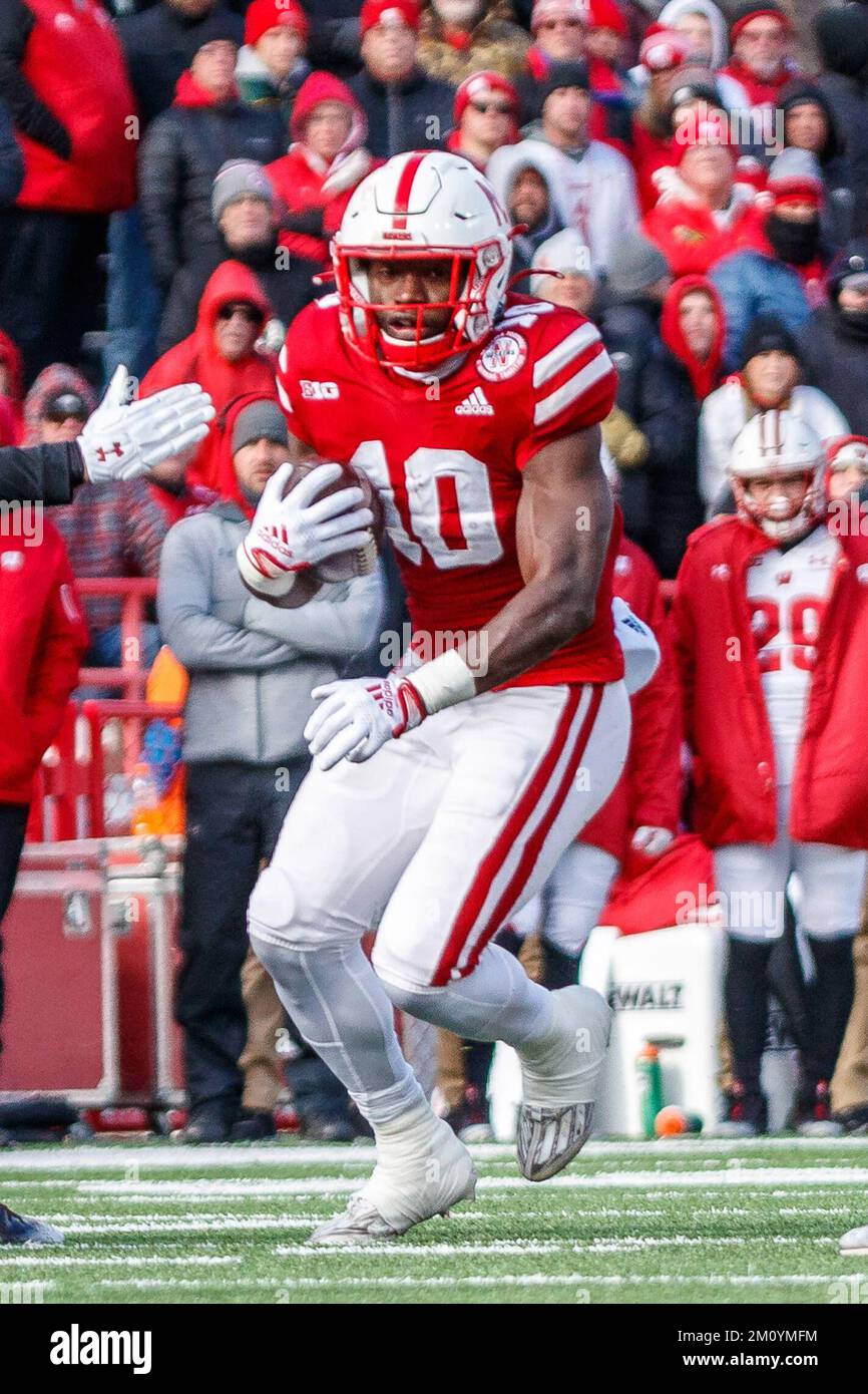 Lincoln, NE. U.S. 19th Nov, 2022. Nebraska Cornhuskers running back ...