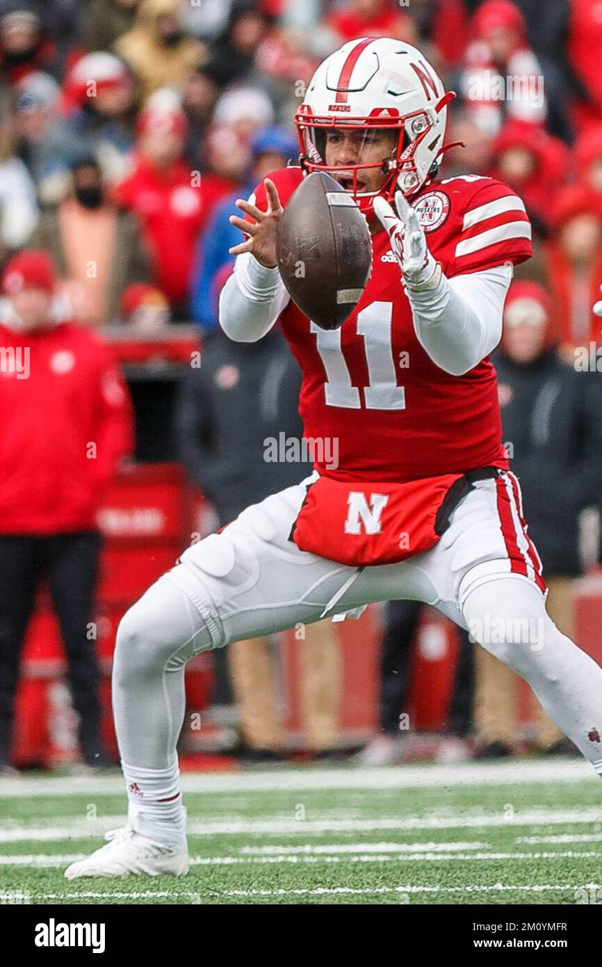 Lincoln, NE. U.S. 19th Nov, 2022. Nebraska Cornhuskers quarterback ...