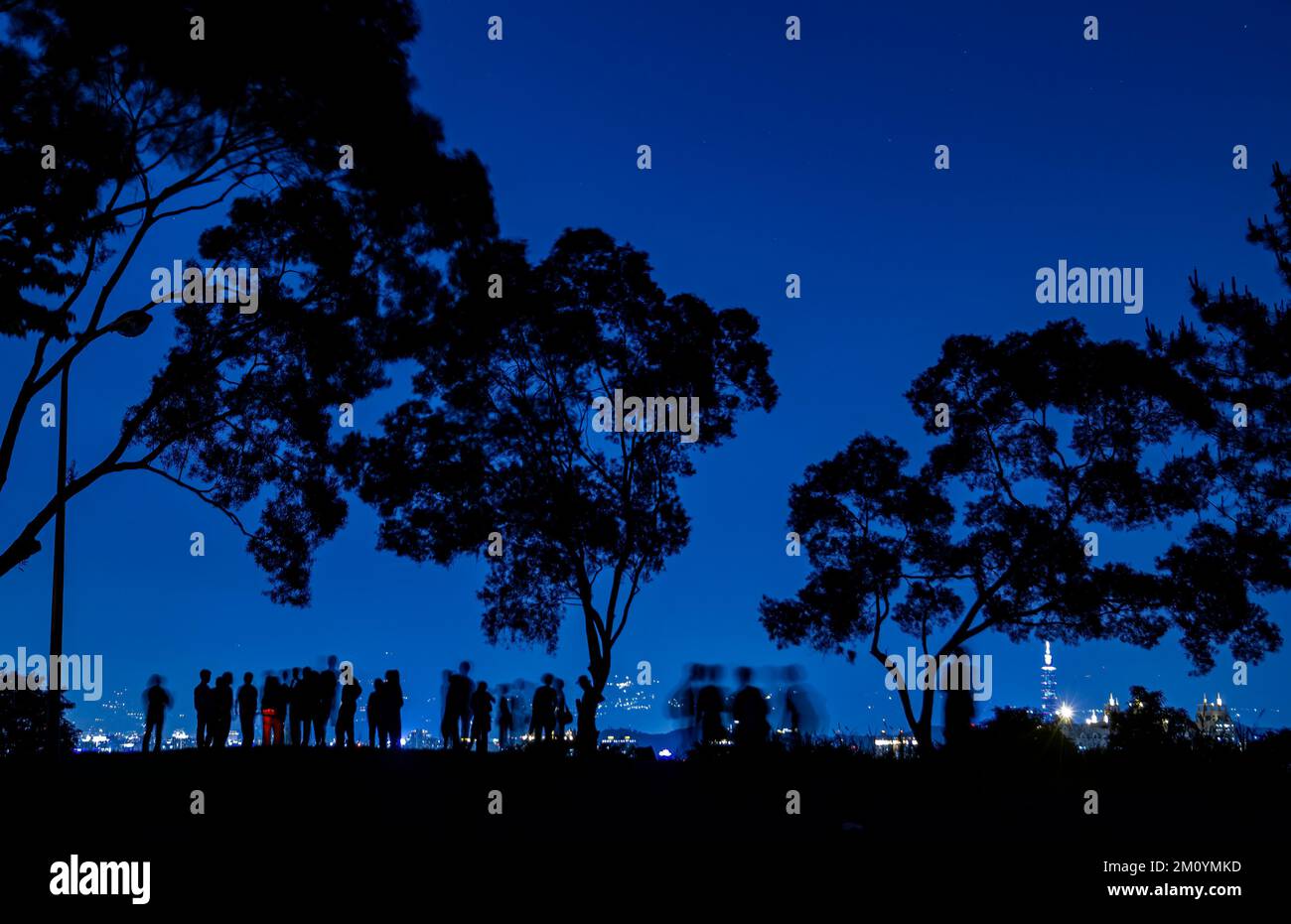 Night landscape of shadow from Hemei Mountain at Taiwan Stock Photo - Alamy