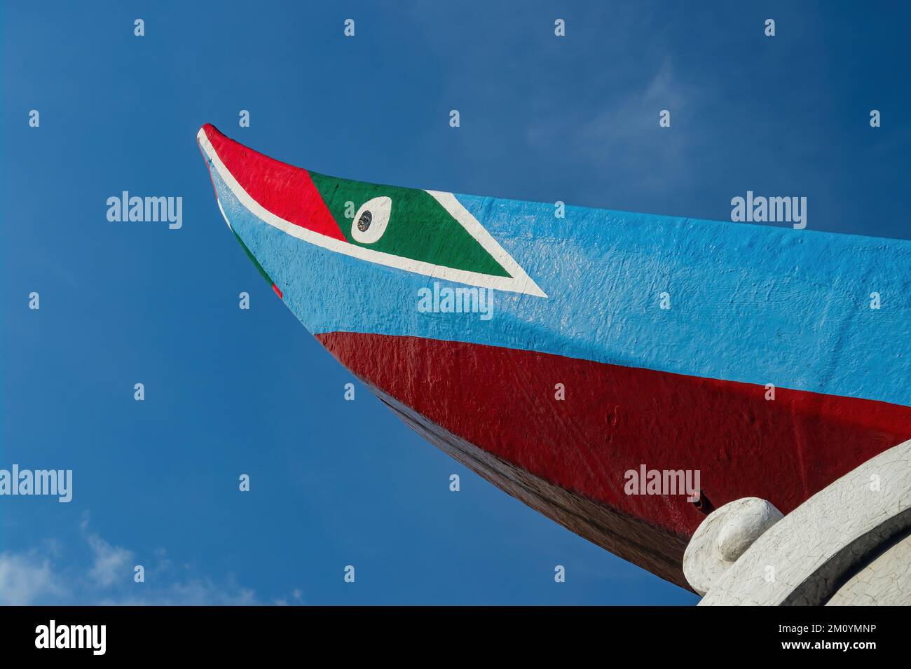 Close up shot of traditional boat at Tamsui, Taiwan Stock Photo - Alamy