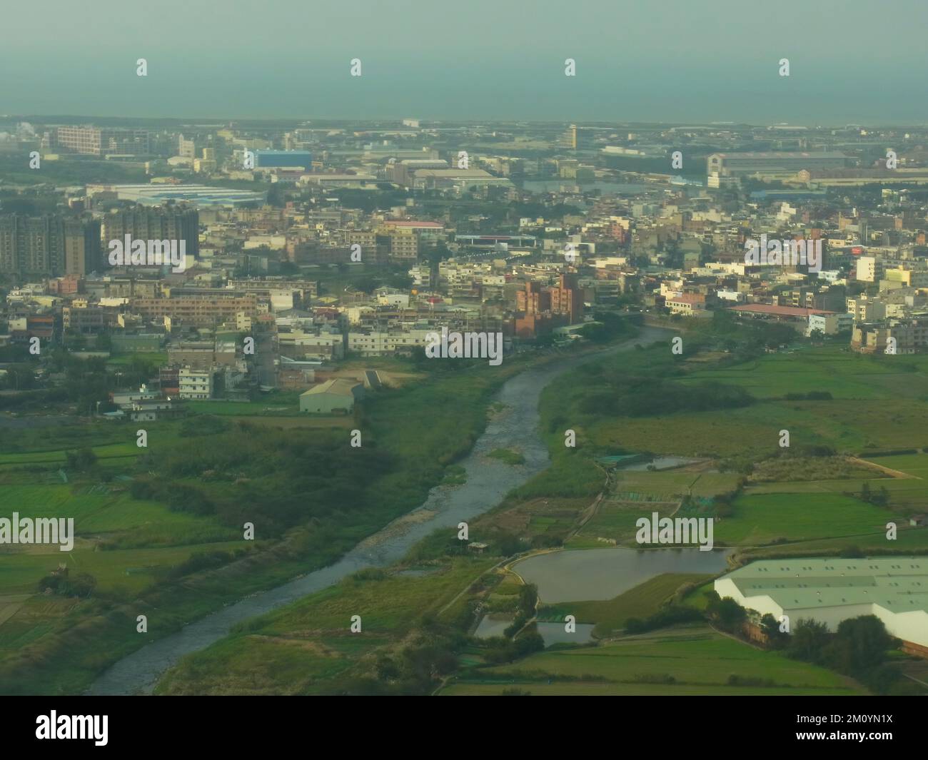 Aerial view of some country side landscape at Taiwan Stock Photo - Alamy
