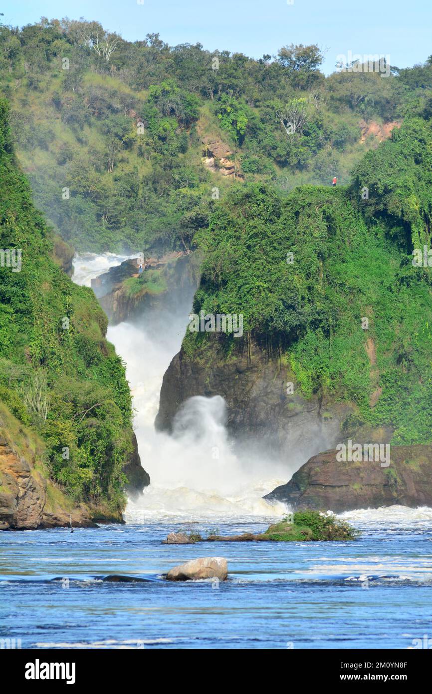 Uganda. Murchison Falls national park. The falls has been named in ...