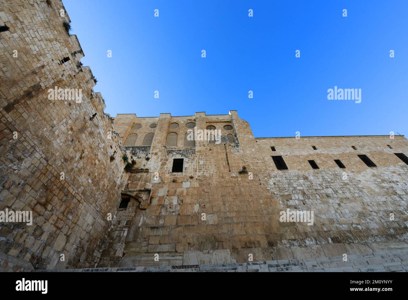 The western (double) Huldah Gate at the The southern wall of the Temple ...