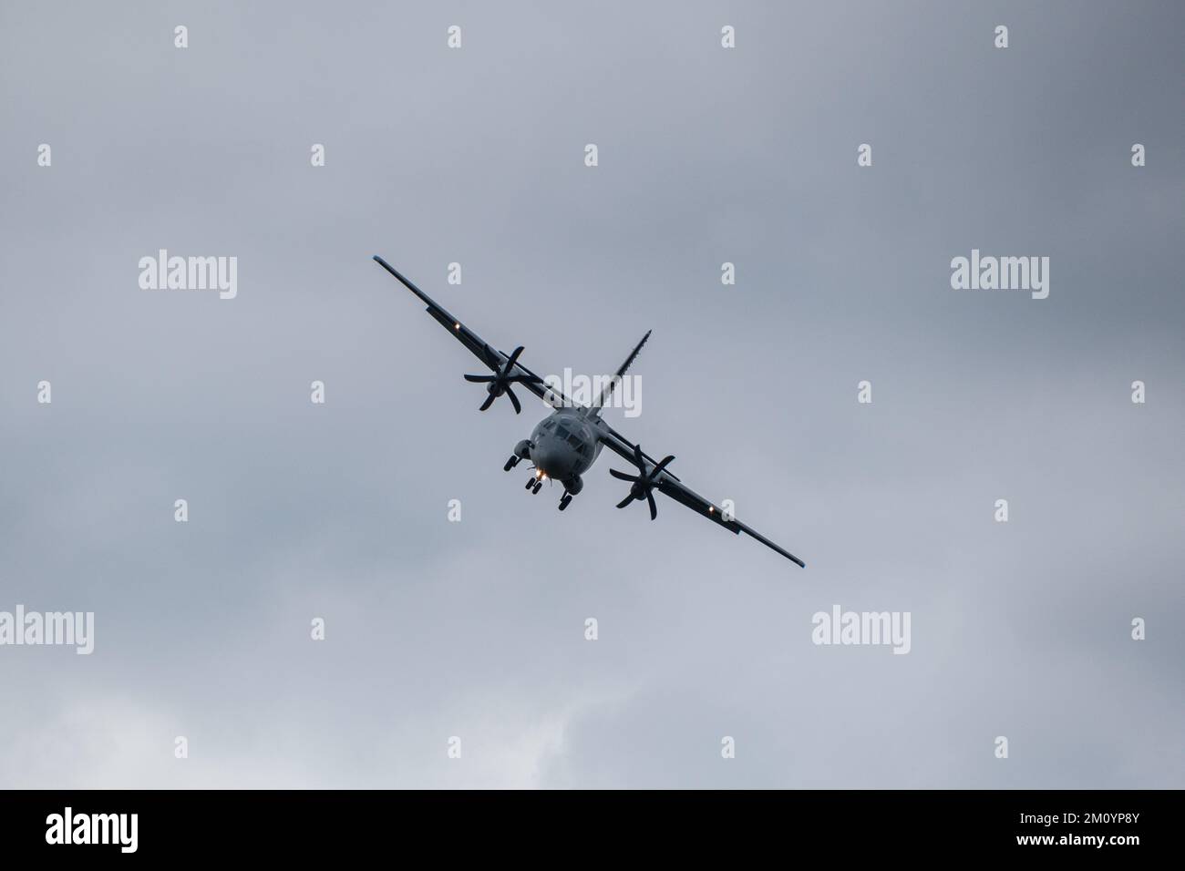An airplane flying in sky Stock Photo - Alamy
