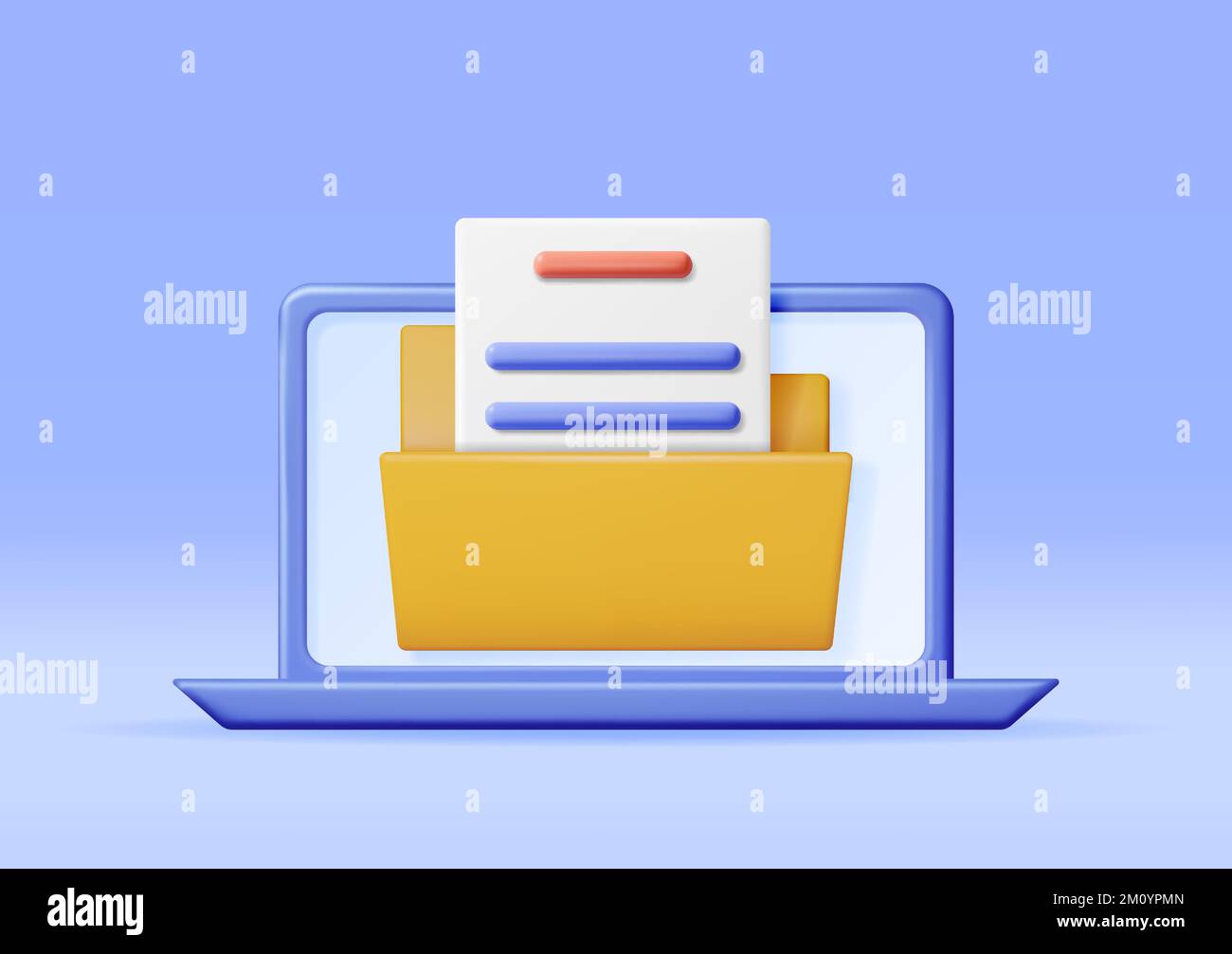 Folder icon on desktop Stock Vector Images - Alamy