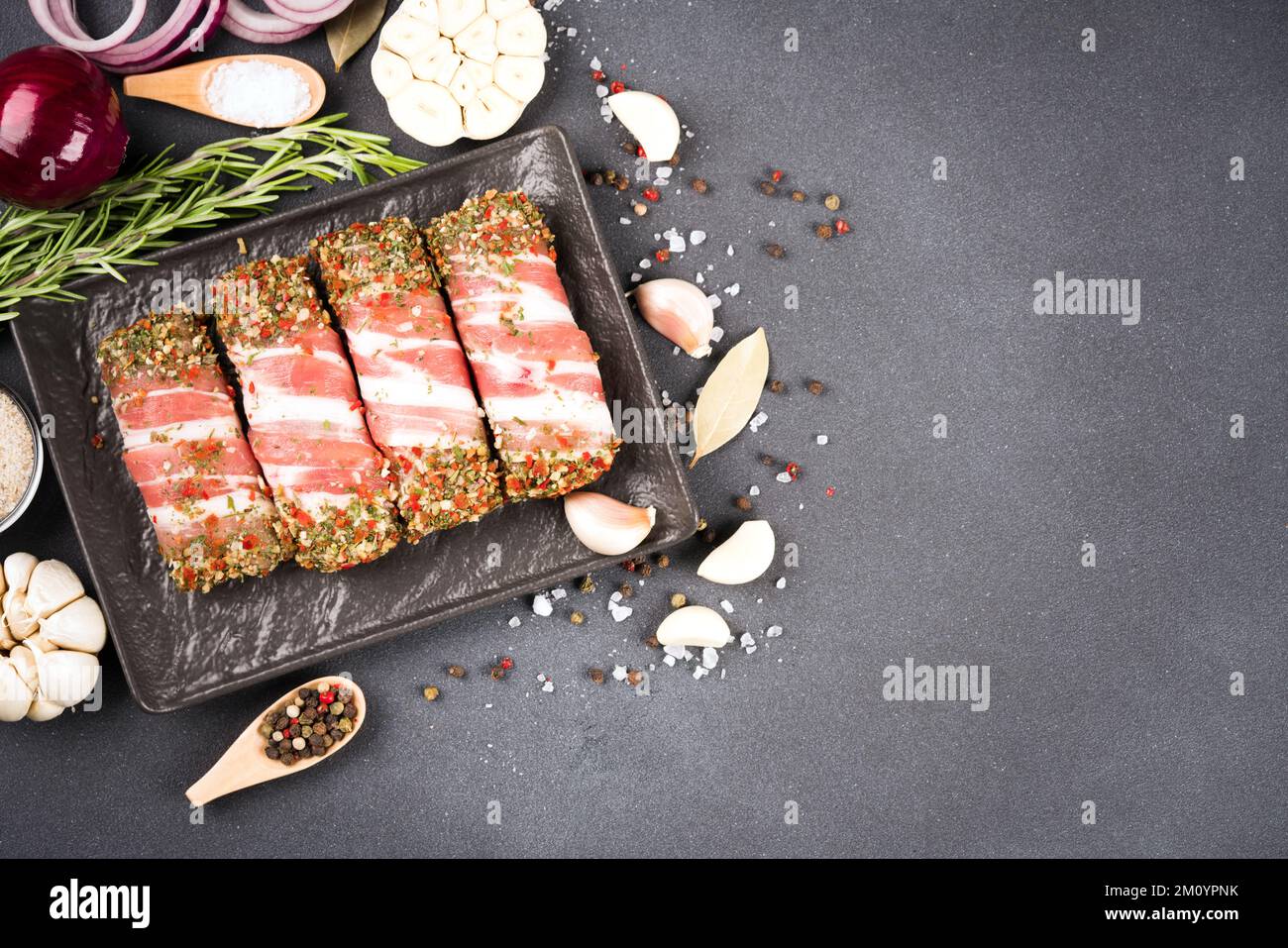 Traditional Balkan food cevapcici or Romanian mititei ready for ...