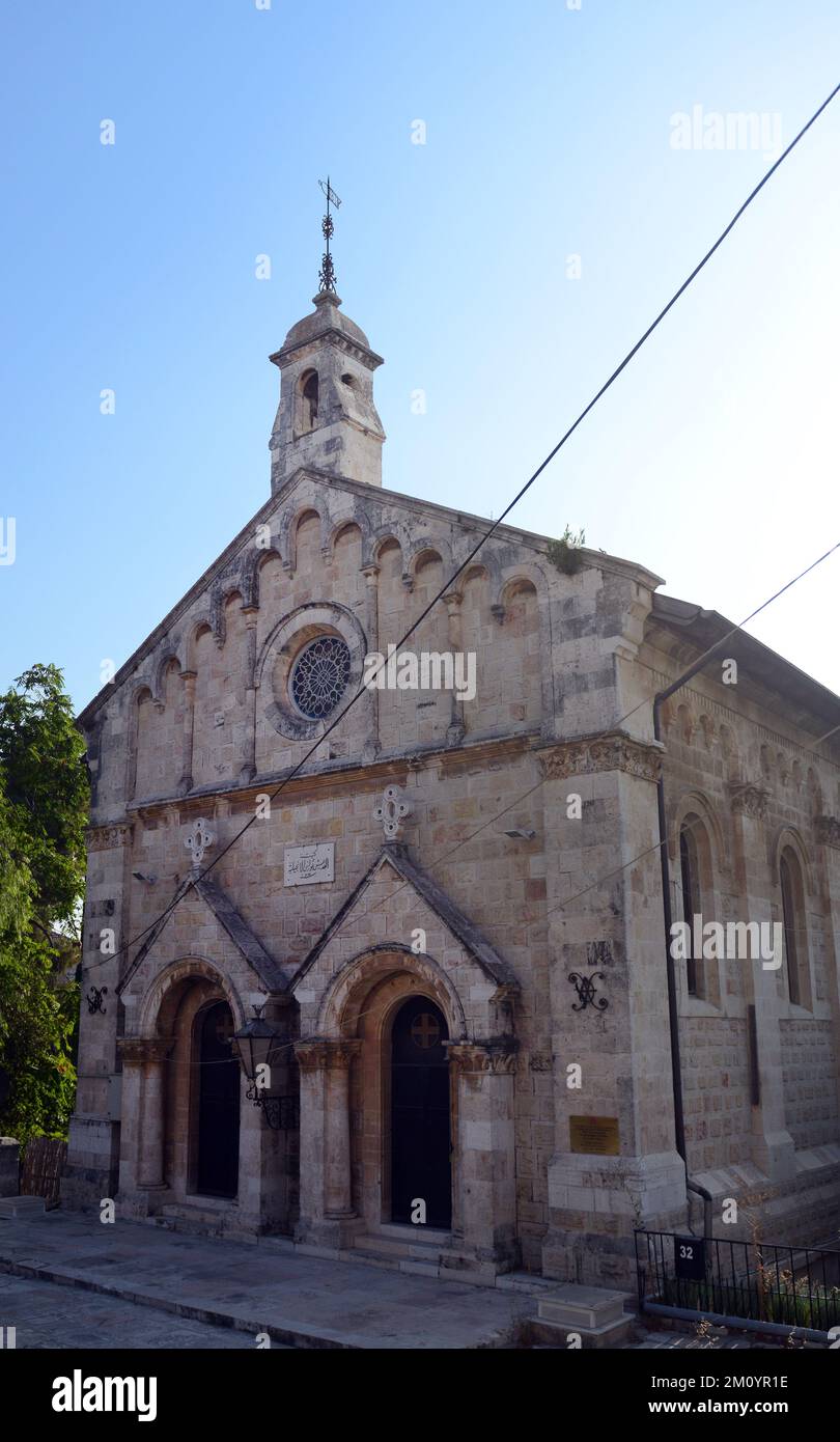 St. Paul’s Arab Episcopal Church built in 1873. Jerusalem, Israel Stock ...