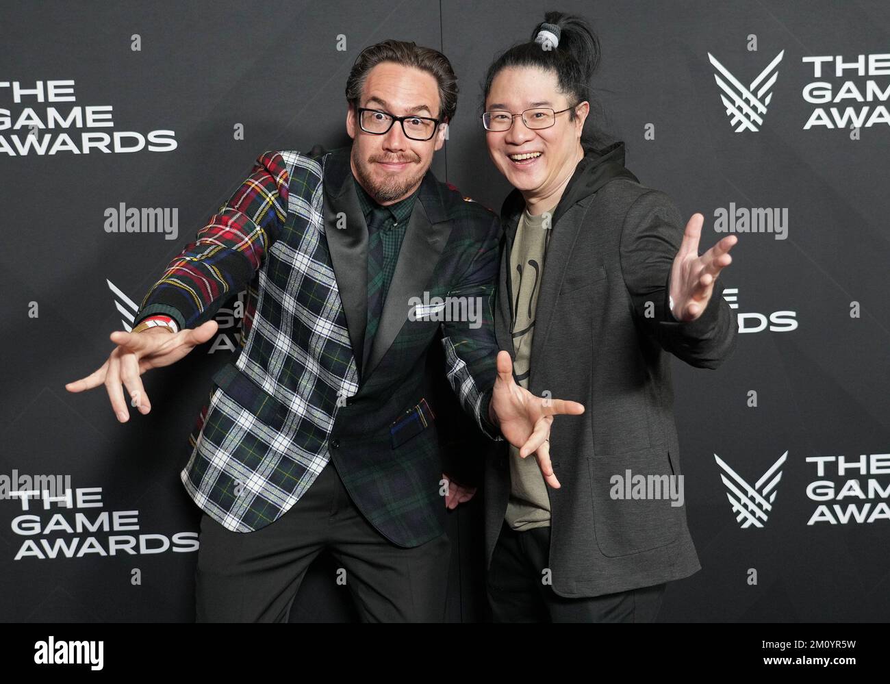 Los Angeles, USA. 08th Dec, 2022. (L-R) Ben Brode and Hamilton Chu ...