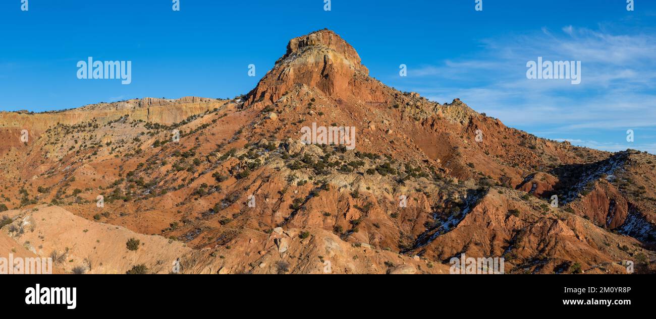 Panoramic view of the colorful southwest desert landscape at Ghost ...