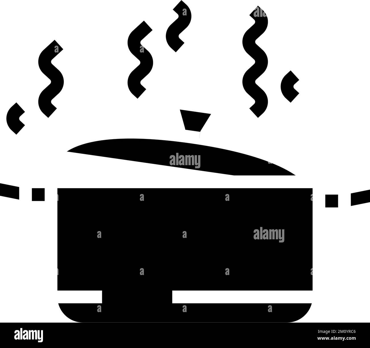 hot pot cooking glyph icon vector illustration Stock Vector Image & Art ...